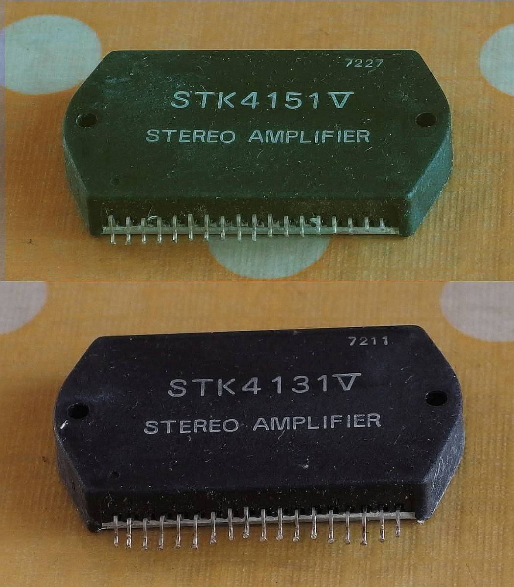 ステレオパワーアンプIC／STK4151ⅴ 30W+30W ／STK4131ⅴ 20W+20W 三洋製 2個セット(集積回路)｜売買された ...