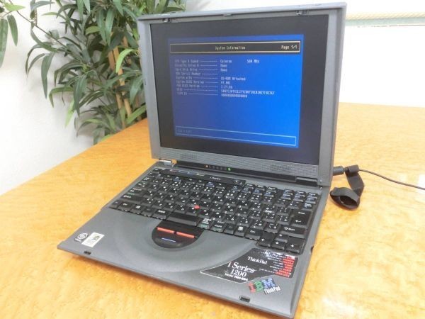 IBM 13型 ノートパソコン ThinkPad 1161-264 Bios起動しました 部品取用 ジャンク品 G5433(12インチ ...