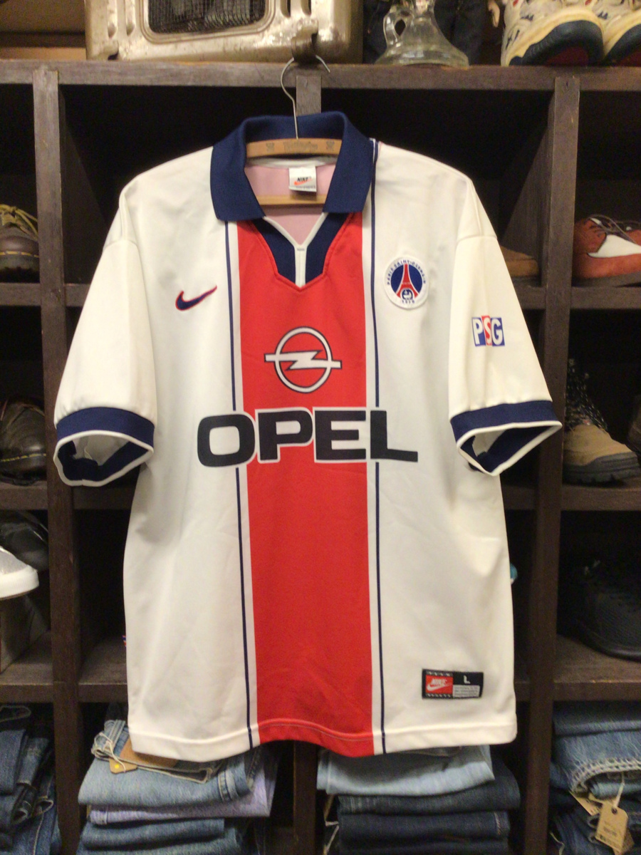 90’S MADE IN UK NIKE PARIS SAINT-GERMAIN SHIRT SIZE L イギリス製 ナイキ パリ ...