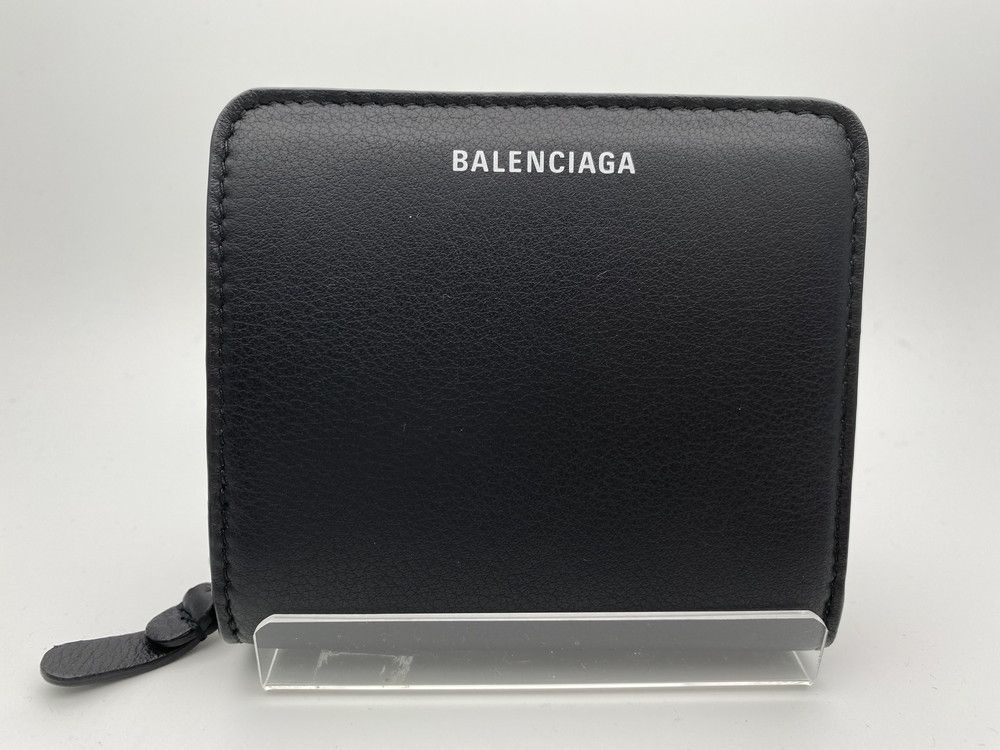 BALENCIAGA 516366 エブリディ ビルフォールド ラウンドファスナー 2つ折りコンパクト バレンシアガ ミニ財布 3109/宮竹 ...
