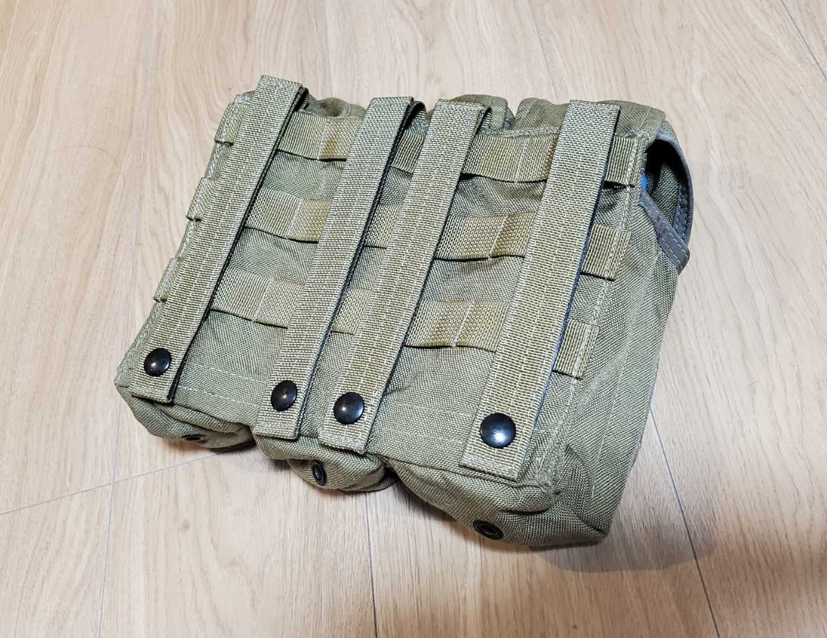 eagle DGMLCS ak トリプルマガジンポーチ 実物デッドストック MLCS eagle allied Industries カーキ ...