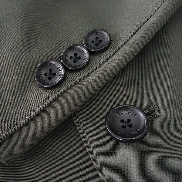 DESCENTE デサント SOLOTEX DRY ストレッチ セットアップ スーツ AB5 やや幅広M カーキ J53002 高機能 春夏 ...