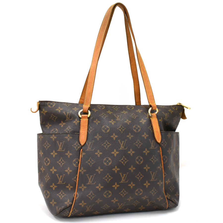 1円 定価16万 LOUIS VUITTON ルイヴィトン ショルダーバッグ トータリーMM M56689 モノグラム キャンバス ブラウン ...