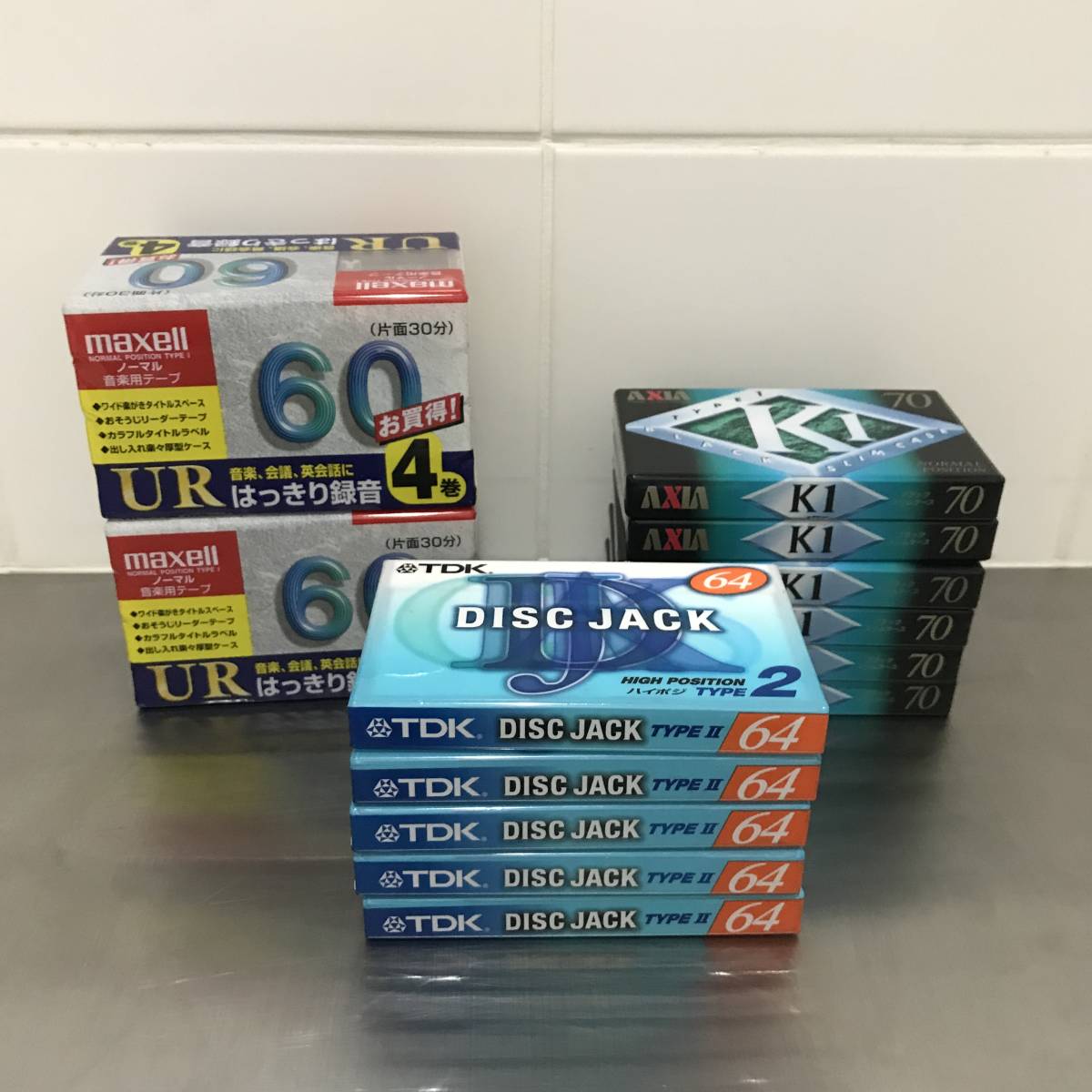 セット売り TDK DISC JACK 64分×5 / AXIA K1 70分×6 / MAXELL UR 60分×8(記録媒体)｜売買されたオークション情報、yahooの商品情報をアーカイブ ...