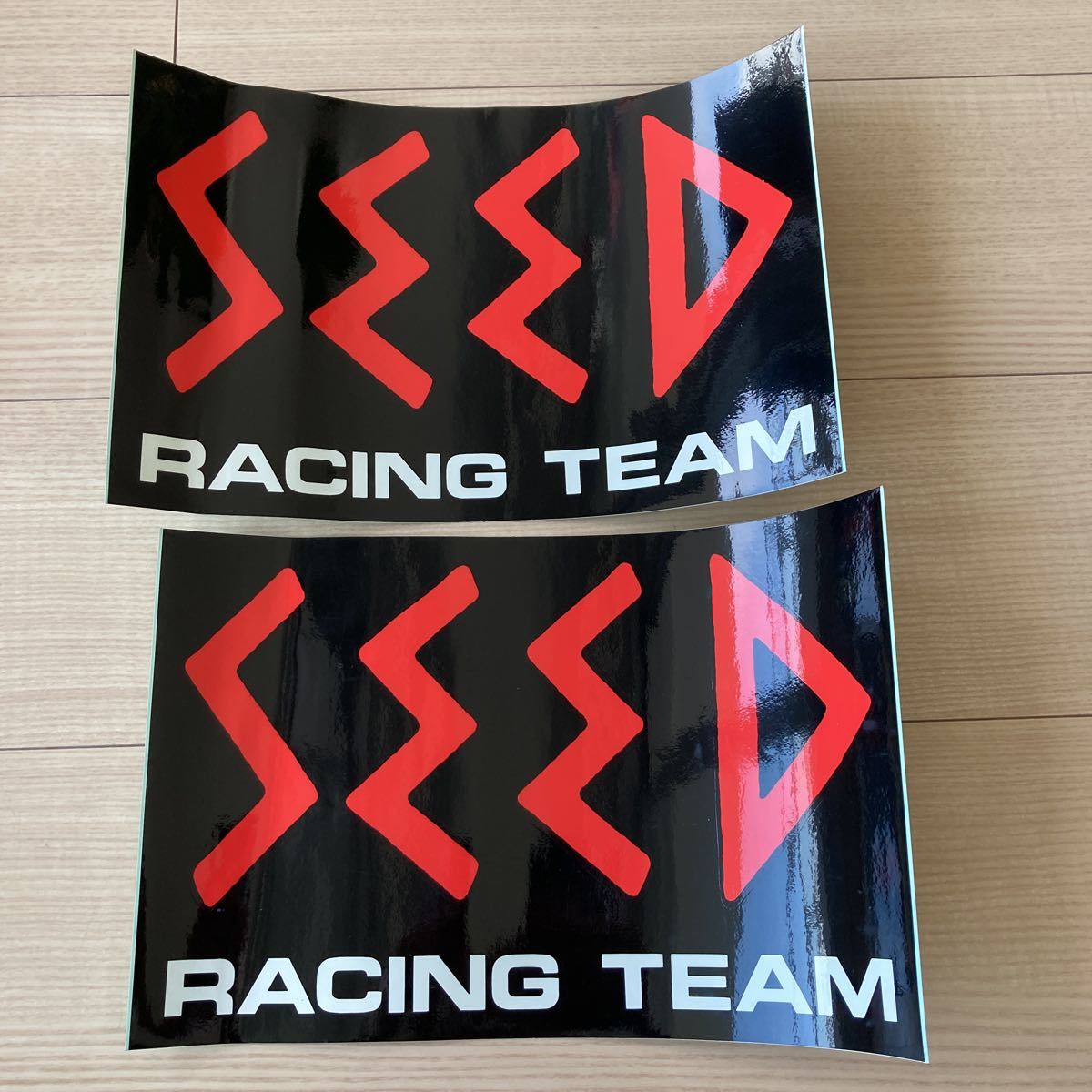SEED RACING TEAM シードレーシングチーム ロゴステッカー 1枚 バイクカスタム デコレーション パーツ ステッカー(ステッカー ...