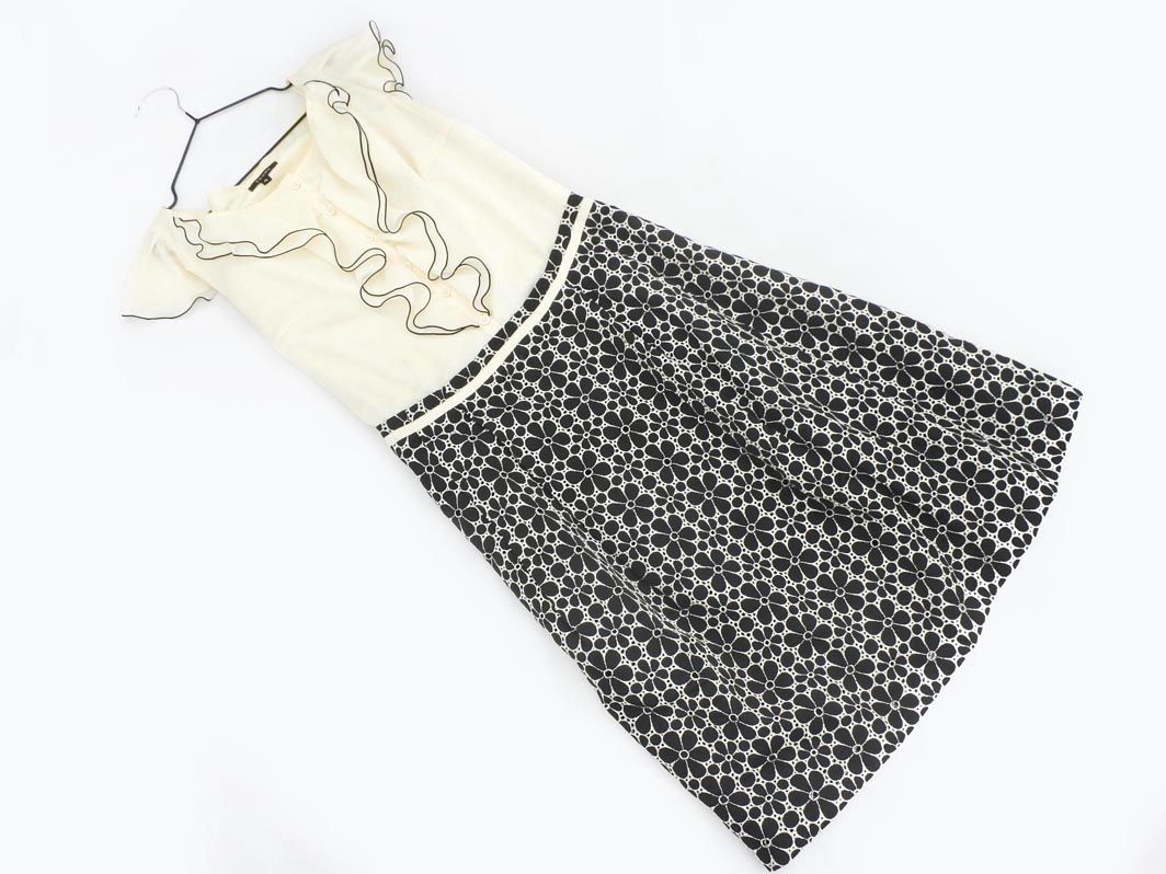 TOCCA トッカ フリル レース ドッキング ワンピース size0/アイボリーx黒 bfb0 bfc5(トッカ)｜売買されたオークション情報、yahooの商品情報をアーカイブ公開 ...