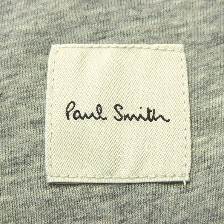 B9484a 正規品 ポールスミス Paul Smith M グレー マルチストライプ Tシャツ マルチ& ロゴタグ 半袖カットソー メンズ ...