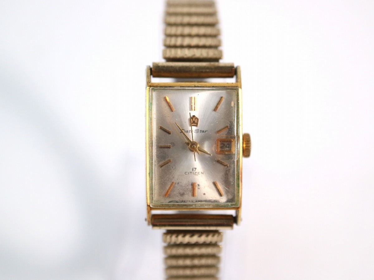 CITIZEN Date Star 17 シチズン デイトスター スクエア レディース 手巻 アンティーク レトロ(その他)｜売買されたオークション情報、yahooの商品情報をアーカイブ公開 ...