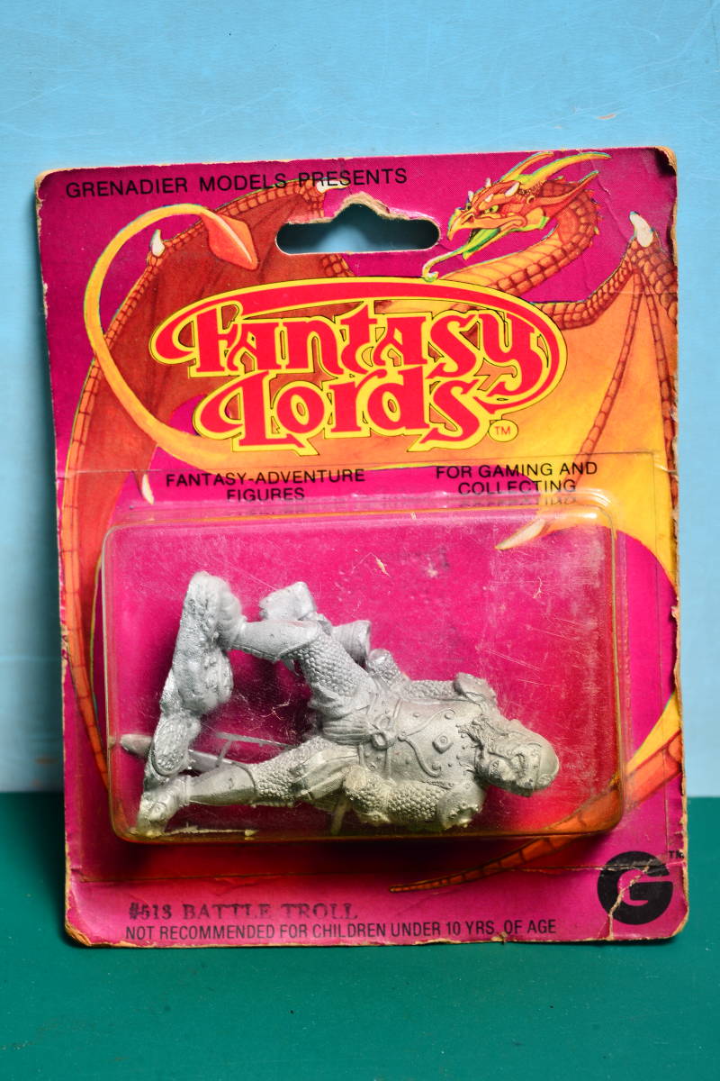 メタルフィギュア グレナディア Grenadier FANTASY LORDS #513 Battle Troll 1980's メタル ...