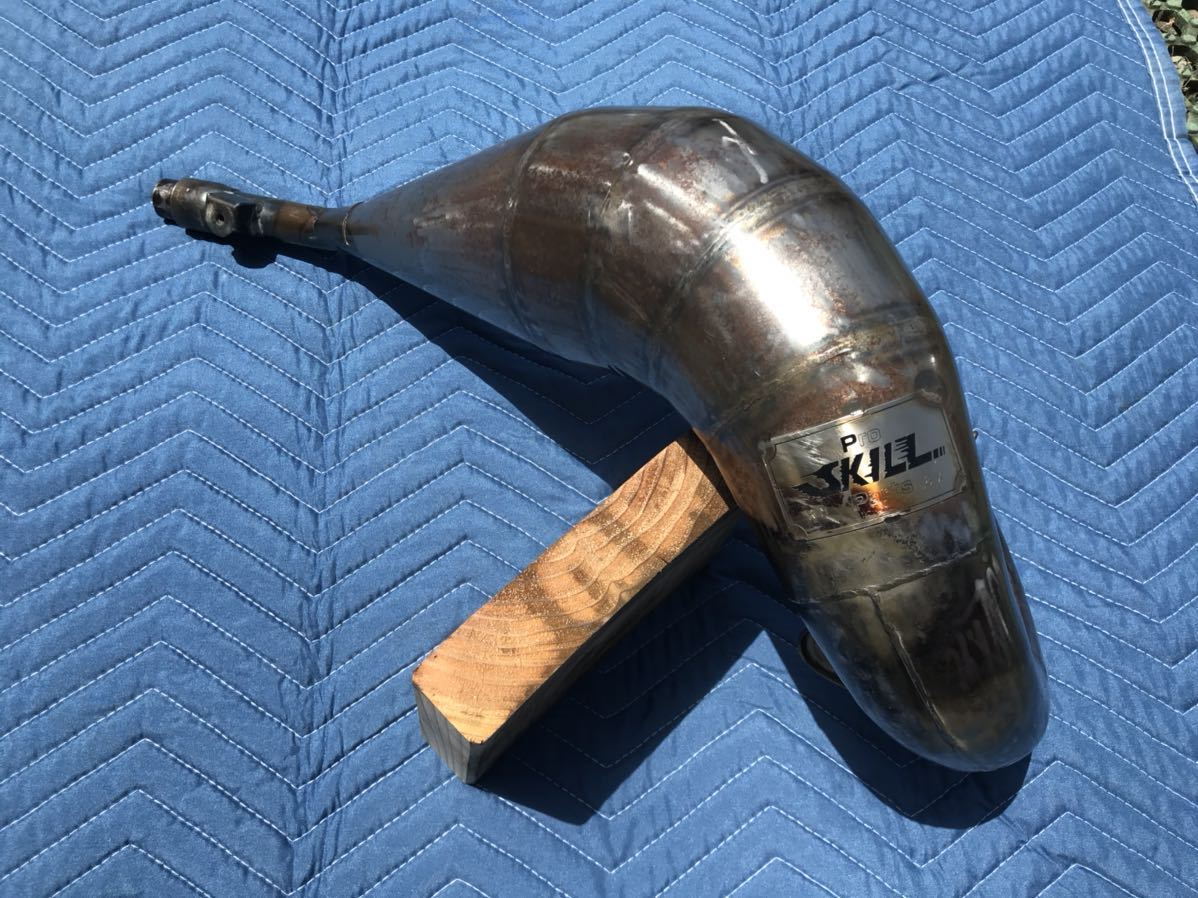 廃盤品 99′RM125 プロスキル製 チャンバー 純正チャンバー スキッドプレート アンダーガード セット売り CR RM KX YZ ...