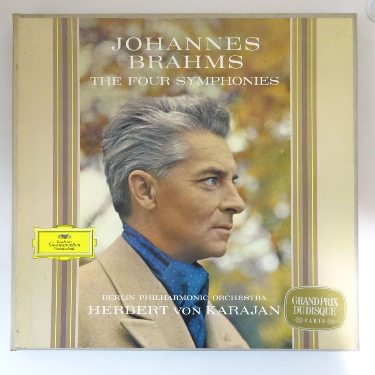 13040626; 独DGG/大チューリップ/ステレオ/4LP BOX SET カラヤン / ブラームス / 交響曲全集(交響曲)｜売買されたオークション情報、yahooの商品情報をアーカイブ ...