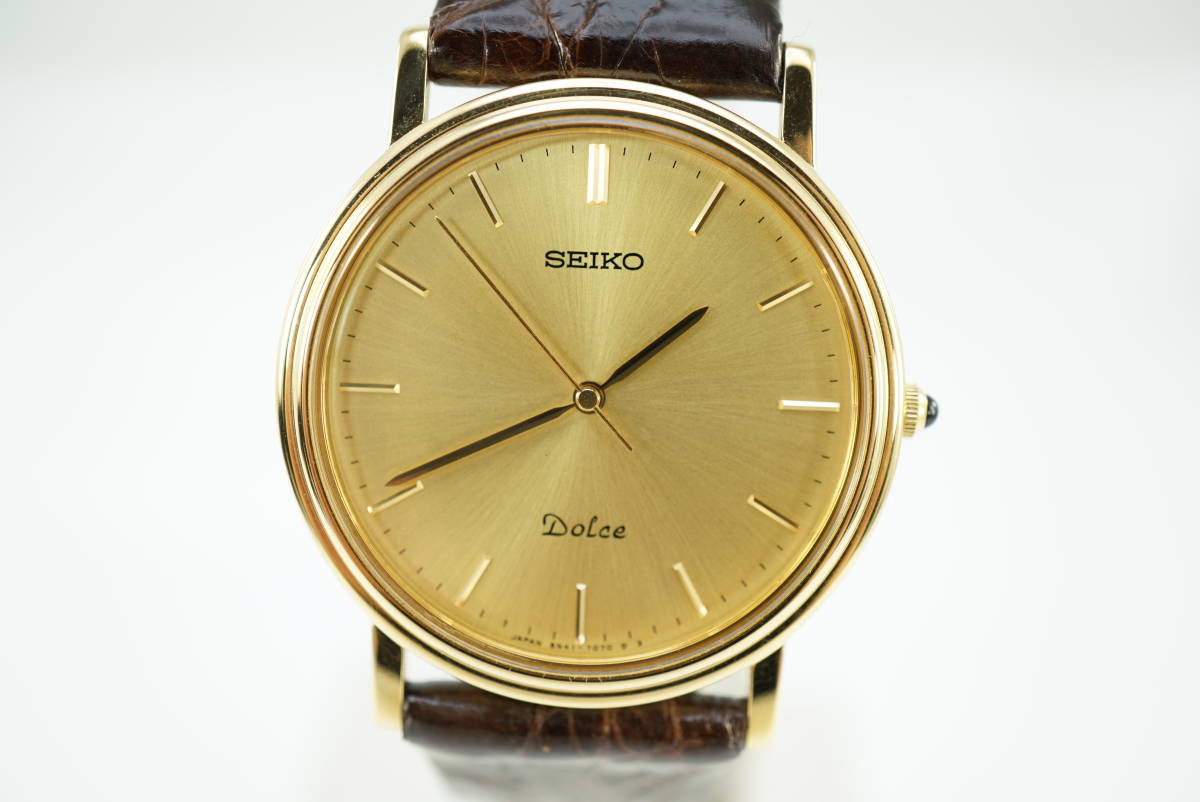 N5/20-Y E45 SEIKO/セイコー ドルチェ クオーツ メンズ腕時計 稼働品 箱付(ドルチェ)｜売買されたオークション情報 ...