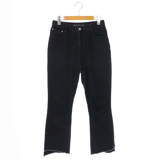 マチュール フレームワーク Mature Framework 19SS デニムパンツ ジーンズ ストレート カットオフ 36 黒 ブラック /AA レディース(W26（約66cm）～)｜売買さ ...