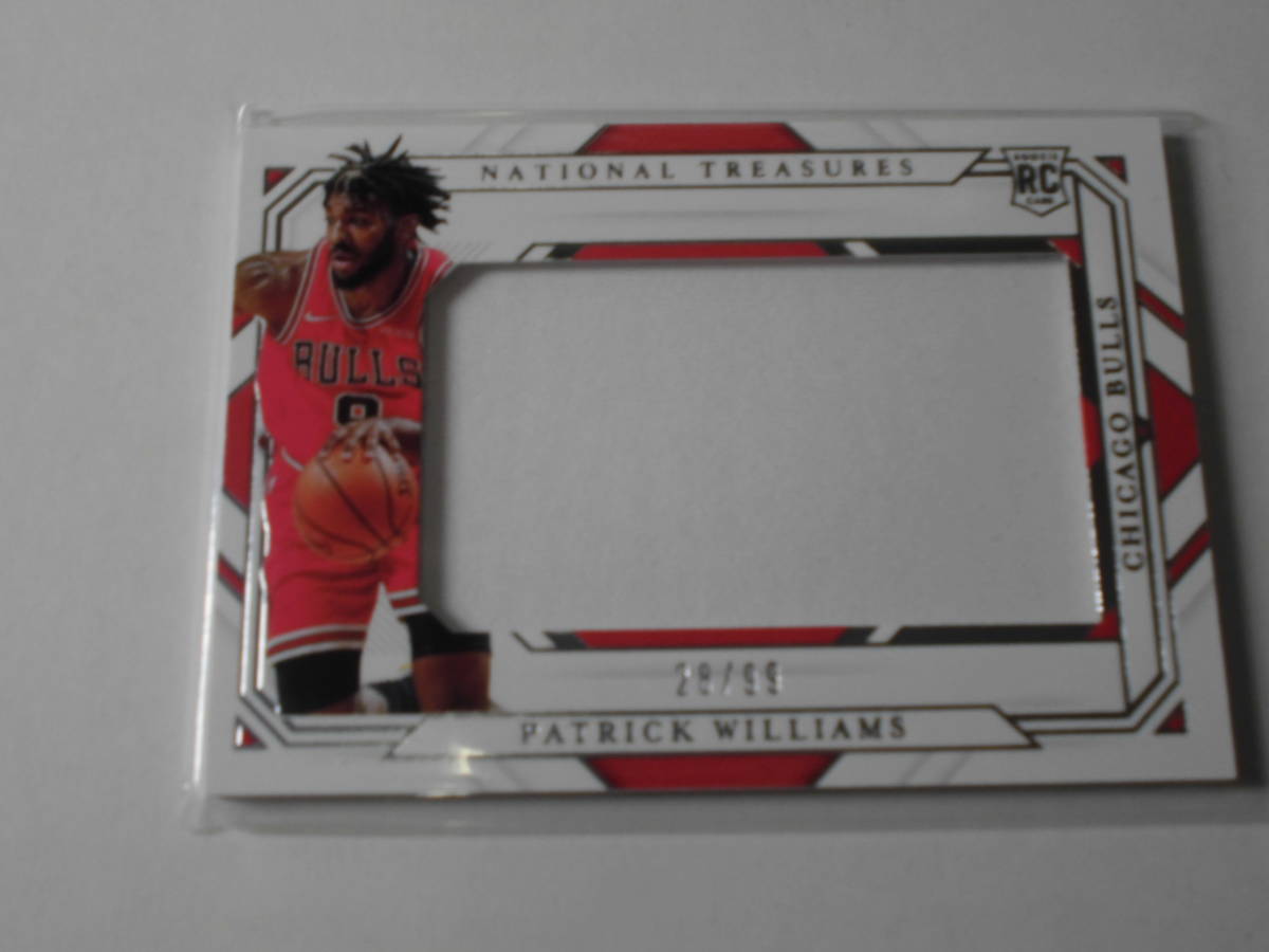 2020-21 NATIONAL TREASURES ジャージ /99 RC PATRICK WILLAMS BULLS(バスケットボール ...