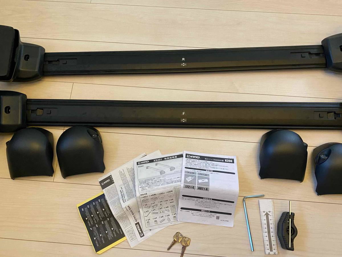 カーメイトINNO イノー エアロベースキャリア XS201 K390 XB100 XB108 VW ワーゲン ポロ6R用(キャリアベース ...