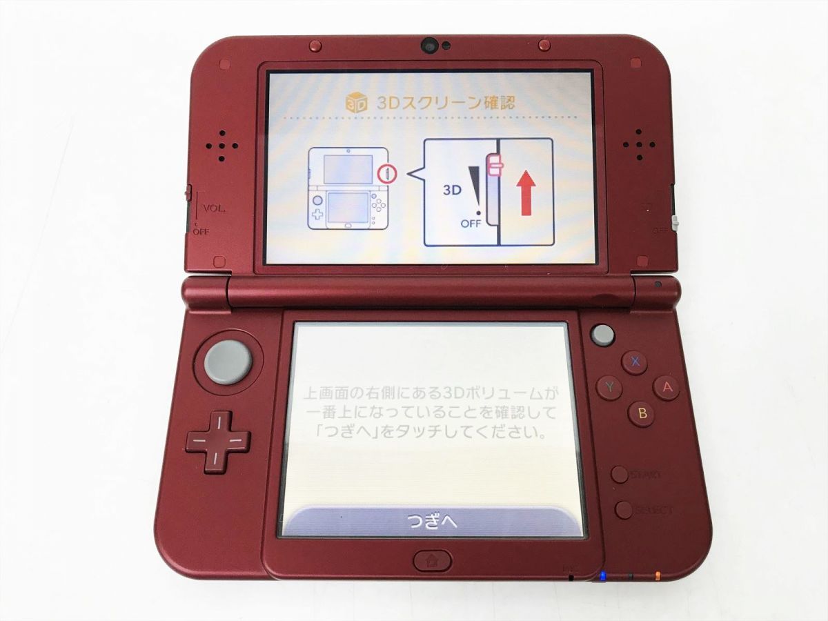 1円 Newニンテンドー3DSLL 本体 メタリックレッド 箱あり 任天堂 RED-001 3DS LL EC45-364jy/F3 ...