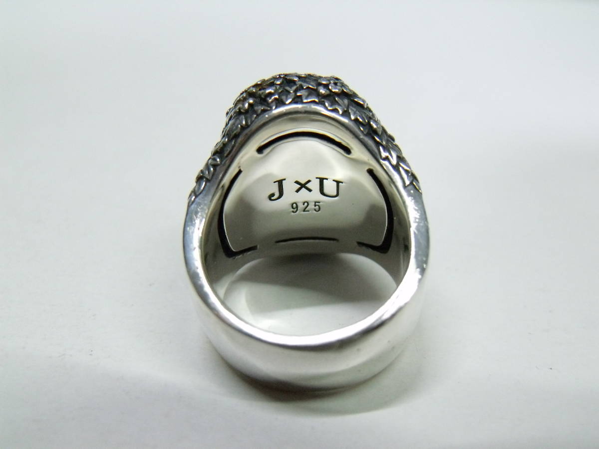 名作 JUSTIN DAVIS ジャスティン デイビス FLORAL SKULL シルバー925 スカル リング 定価64 900円 JUSTINDAVIS sterling silver ...