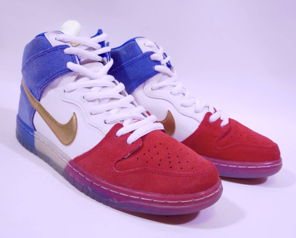 本物/2016年NIKE DUNK HIGH PREMIUM SB 極少生産 限定トリコロール/TRICOLOR US9.5/27.5cm 数 ...