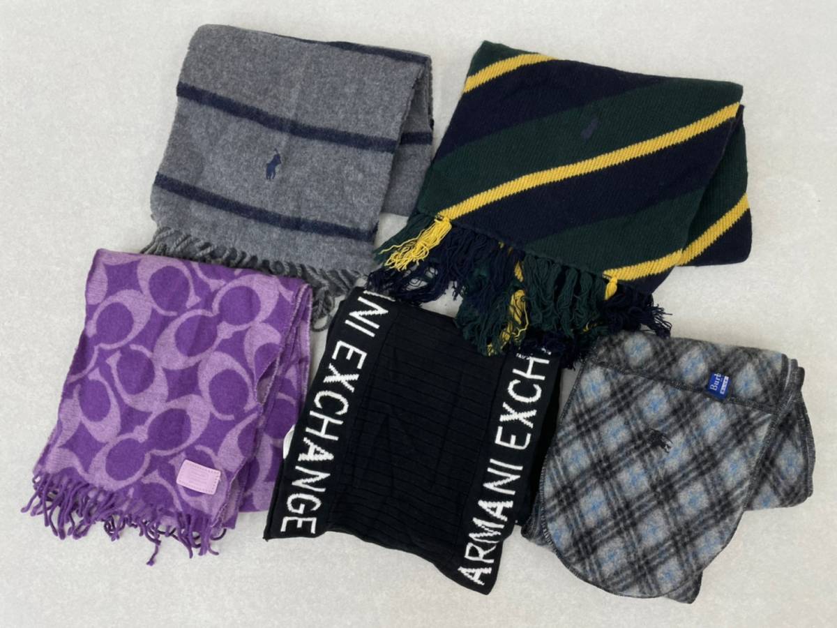 SF118 ブランドマフラー 5点セット バーバリーブルーレーベル コーチ ラルフローレン他 マフラー ストール(男性用)｜売買されたオークション情報、yahooの商品情報をアーカイブ公開 ...