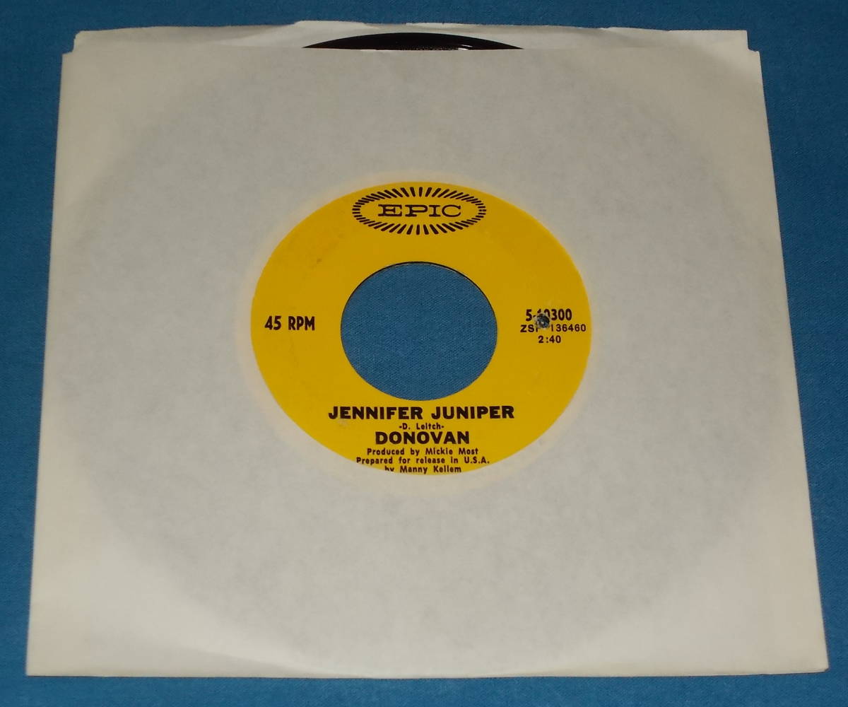 EP US盤 DONOVAN/ドノヴァン Jennifer Juniper/ジェニファー ジュニパー 60s名曲(その他)｜売買された ...