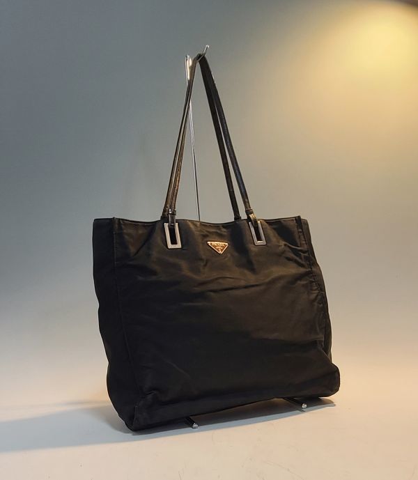 鑑定品 PRADA プラダ トートバッグ ナイロン×レザー ブラック ハンドバッグ テッスート サフィアーノ B237(トートバッグ)｜売買されたオークション情報、yahooの商品情報を ...