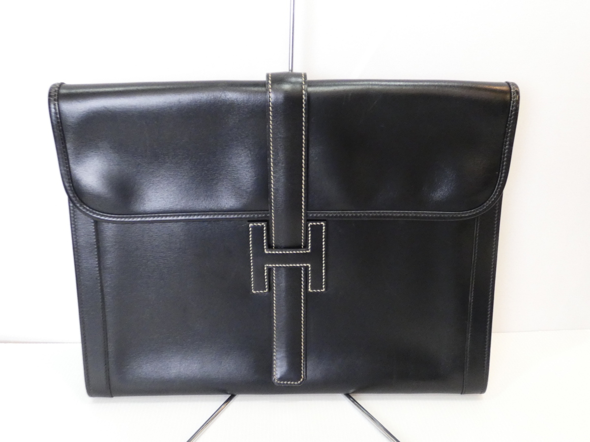 エルメス HERMES ジジェGM 黒 ボックスカーフ クラッチバッグ M's A4 /色ーカラー 色/SAランク e1CA0(その他)｜売買されたオークション情報、yahooの商品情報を ...