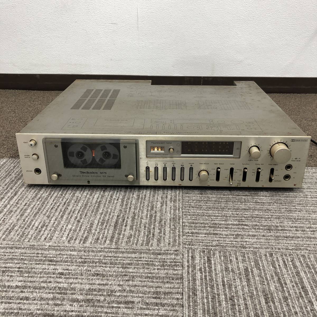 1円スタート Technics RS-M75 ダイレクトドライブカセットデッキ(一般)｜売買されたオークション情報、yahooの商品情報を ...