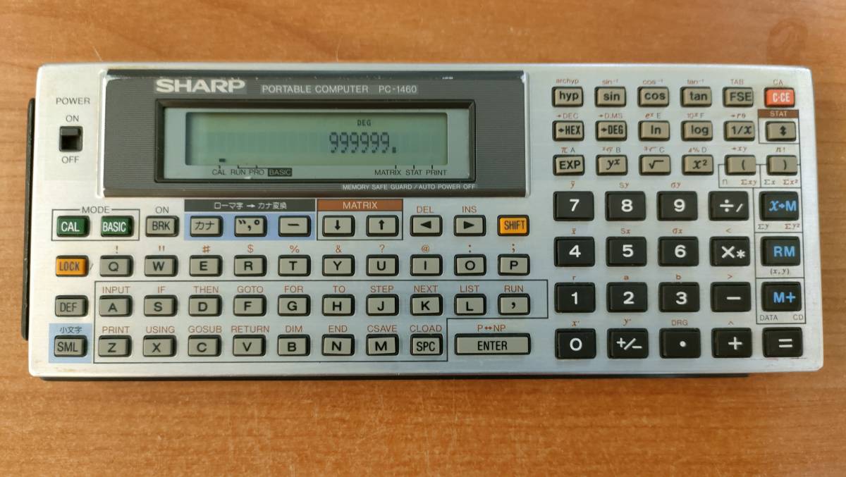 SHARP PC-1460 ポケットコンピュータ ポケコン RAM CARD 8 PORTABLE COMPUTER PC 電卓 関数電卓 レトロ電卓 シャープ(ポケットコンピュータ)｜売買さ ...