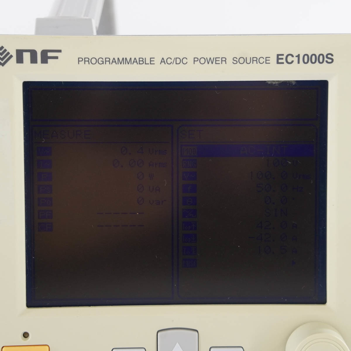 DW 8日保証 NF EC1000S PROGRAMMABLE AC/DC POWER SOURCE 電源コード ソフトウェア 取扱説明書 ...