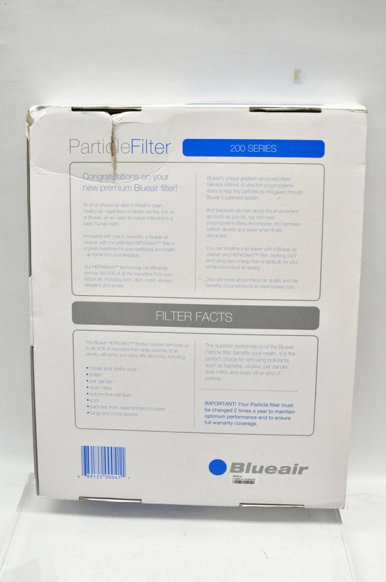 Blueair ブルーエア Particle Filter 200 Series ダストフィルター 200シリーズ 現状渡し(その他)｜売買さ ...