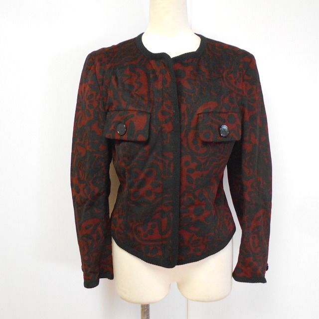 723141 伊太利屋 イタリヤ 赤茶系×黒柄 ジャケット 7(伊太利屋)｜売買されたオークション情報、yahooの商品情報をアーカイブ公開 ...