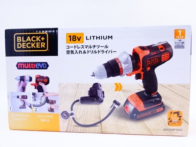tu104 BLACK+DECKER ブラック＆デッカー コードレスマルチツール 空気入れ＆ドリルドライバー BDCDMT120C(本体)｜売買されたオークション情報、yahooの商品情報を ...