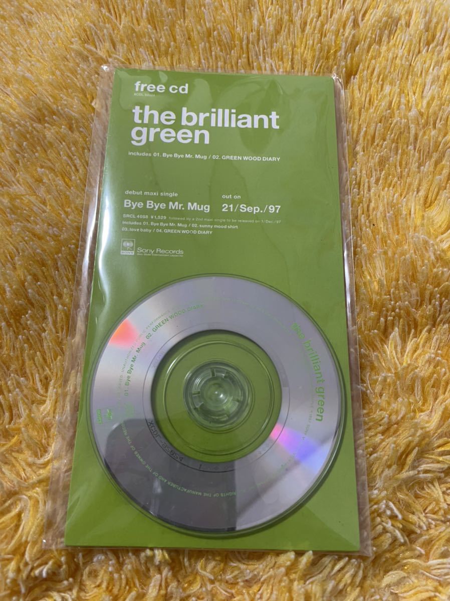 黄緑 配布 サンプル 8cm CDS the brilliant green / Bye Bye Mr. Mug / GREEN WOOD ...