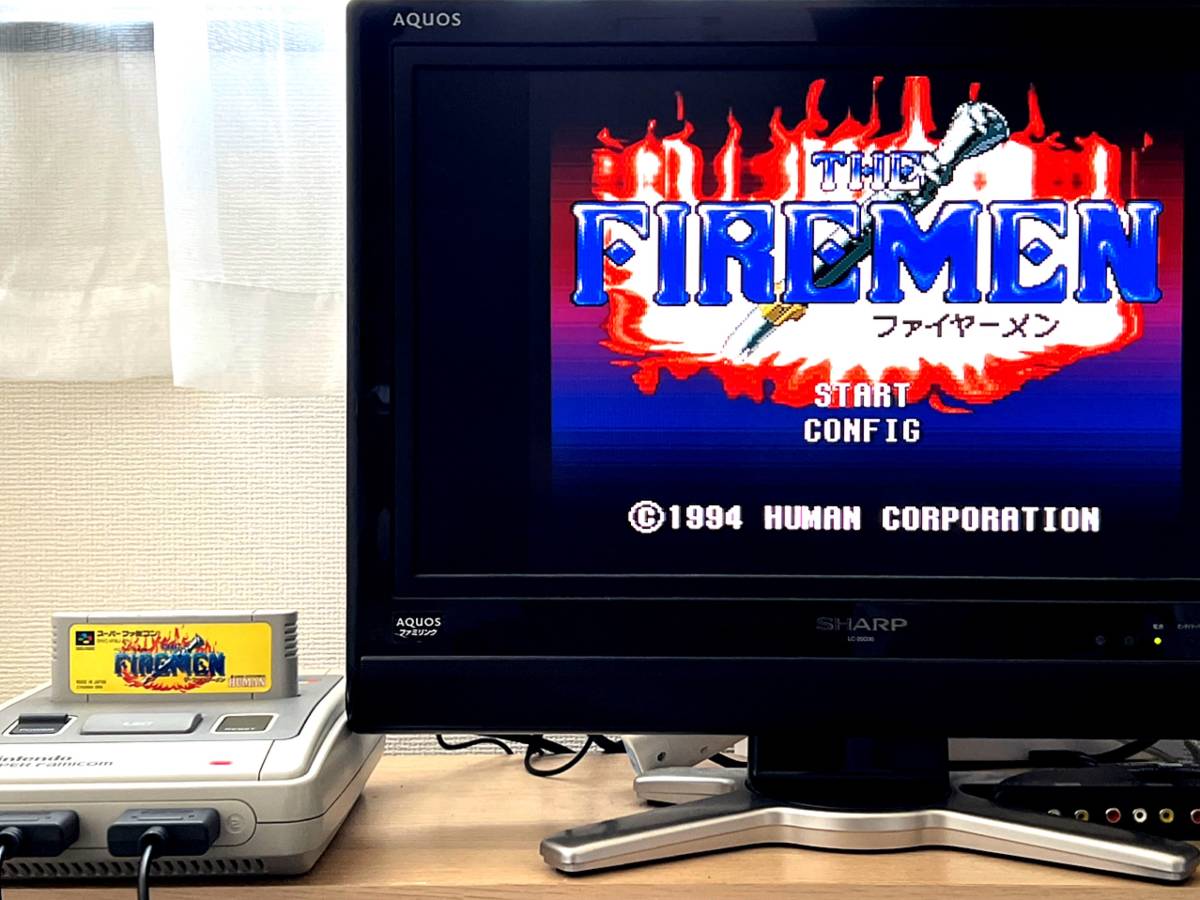 箱説付属 SFC スーパーファミコン THE FIREMEN ザ ファイヤーメン HUMAN パニックソフト第2弾 SNES(アクション ...