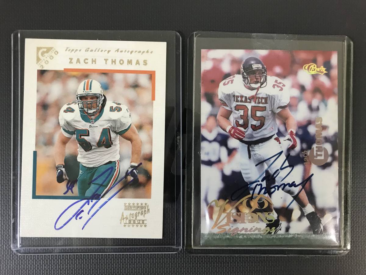 NFL Zach Thomas Autograph 2枚(スポーツ)｜売買されたオークション情報、yahooの商品情報をアーカイブ公開 ...
