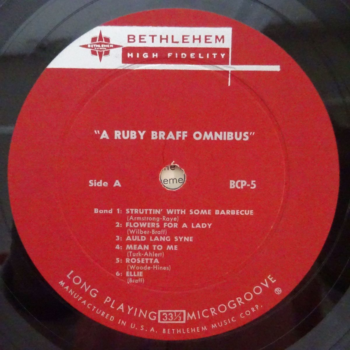 13058676; 廃盤/US盤/BETHLEHEM/マルーン ラベル/深溝/MONO/盤198gあり Ruby Braff / A Ruby Braff Omnibus(ジャズ一般)｜売買さ ...