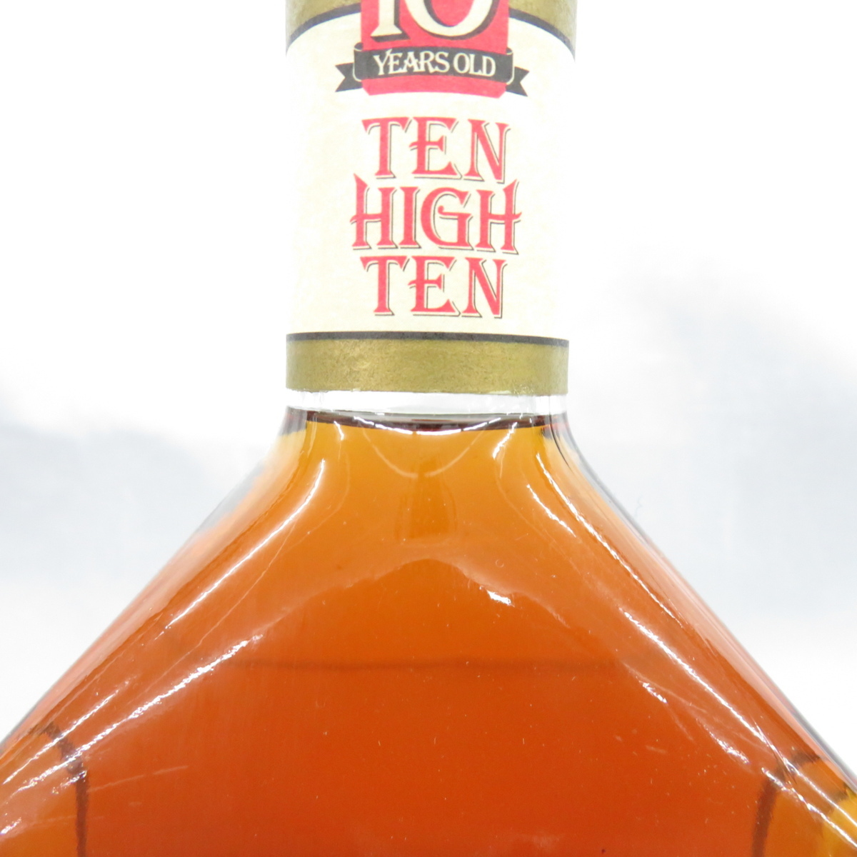 未開栓 HIRAM WALKER'S ハイラムウォーカー TEN HIGH TEN テンハイテン 10年 ウイスキー 750ml 43% 箱 ...