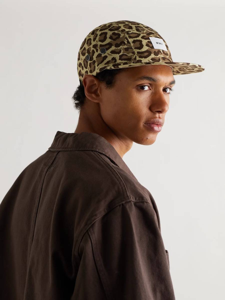 21SS WTAPS CAMP CAP レオパードキャップ T-5 02 COTTON.TWILL.CAMO BEIGE 豹柄 ヒョウ柄 211HCDT-HT Supreme 5panel ...