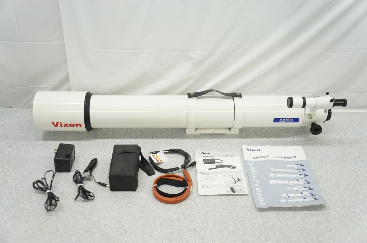 NZ Vixen ビクセン A102M D=102mm f=1000mm + 霜除けヒーター2 取扱説明書付き 鏡筒 天体望遠鏡 ...