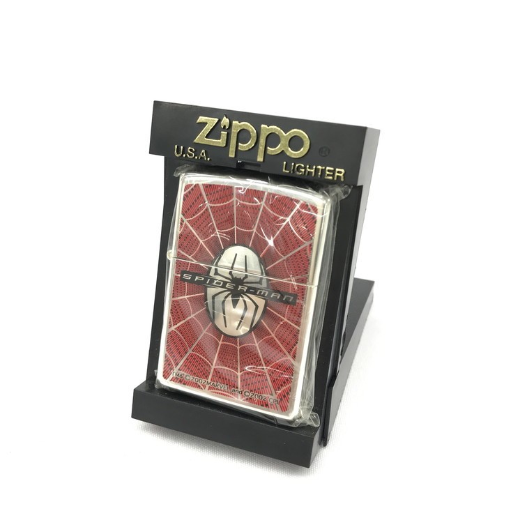 1605748 ZIPPO ジッポー ライター MARVEL マーベル SPIDERMAN スパイダーマン ケース付き(アニメーション ...