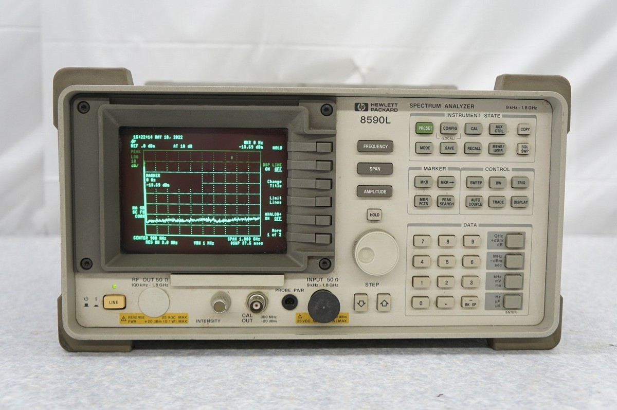 NZ hp ヒューレットパッカード 8590L SPECTRUM ANALYZER スペクトラムアナライザー 9kHz-1.8GHz ...