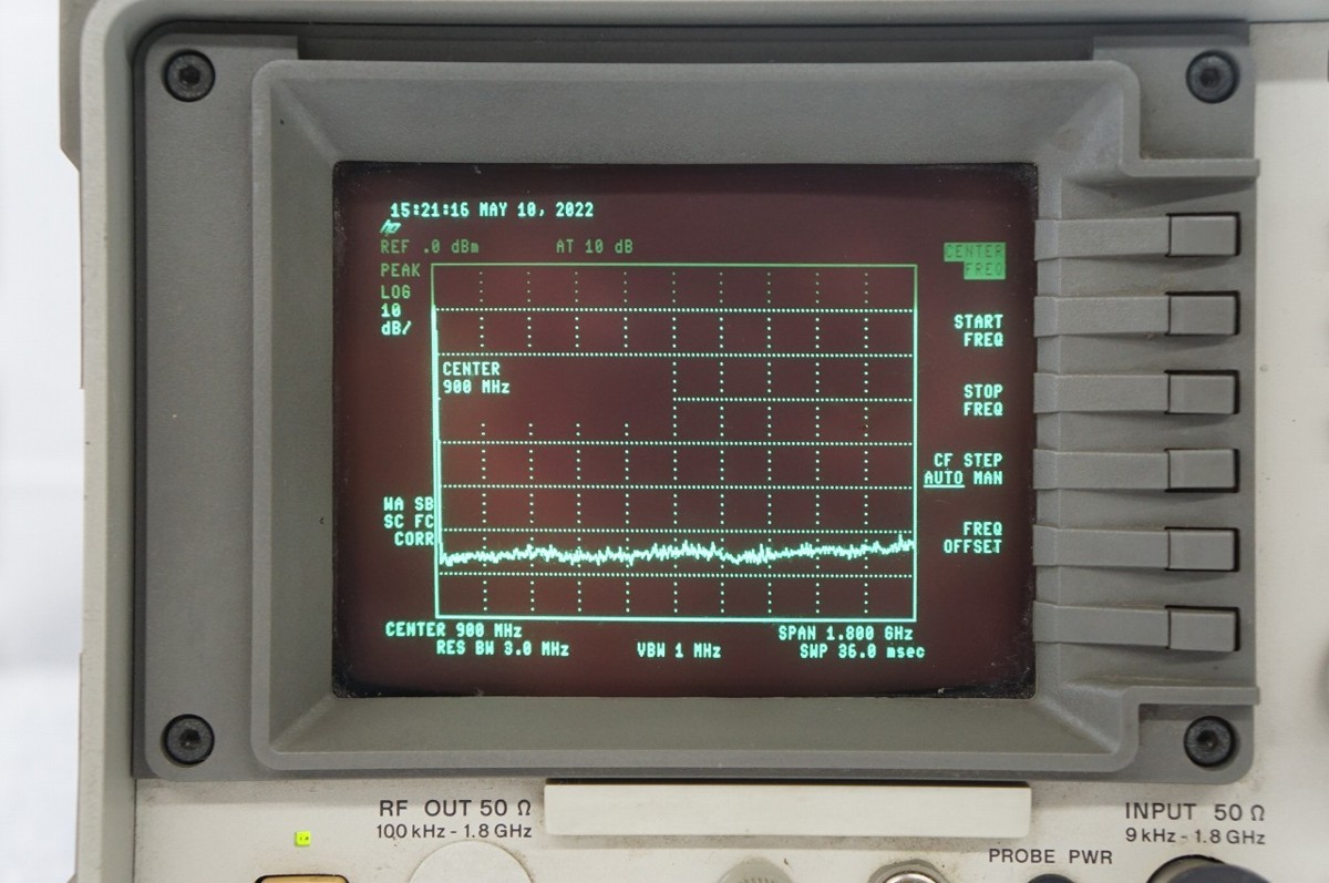NZ hp ヒューレットパッカード 8590L SPECTRUM ANALYZER スペクトラムアナライザー 9kHz-1.8GHz ...