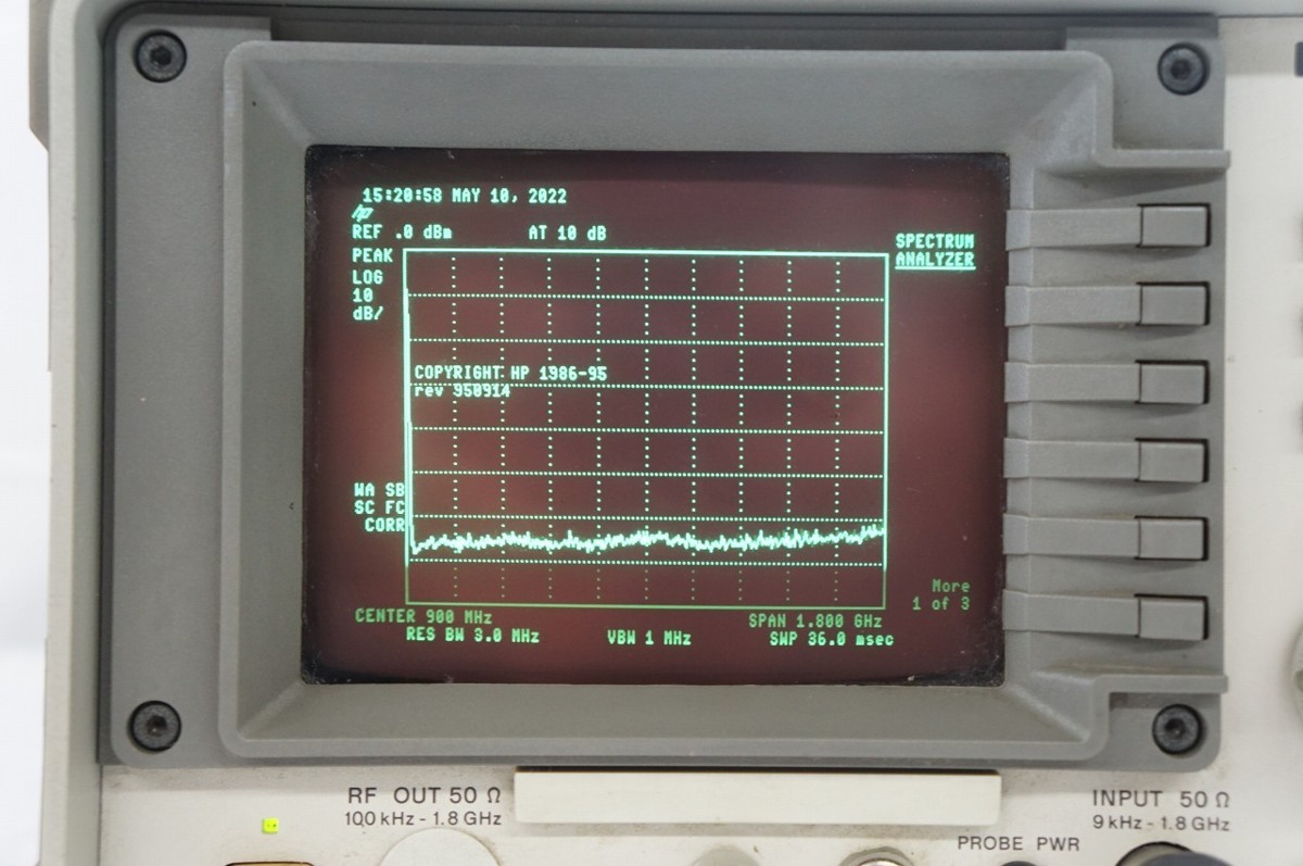 NZ hp ヒューレットパッカード 8590L SPECTRUM ANALYZER スペクトラムアナライザー 9kHz-1.8GHz ...