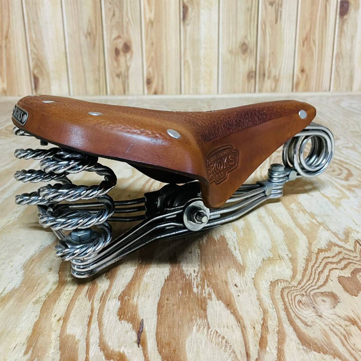 BROOKS B33 CHROME HONEY 大型スプリング シティーバイク レトロ自転車 実用車 レトロ ブルックス ビンテージ(その他)｜売買されたオークション情報、yahooの商品情報 ...