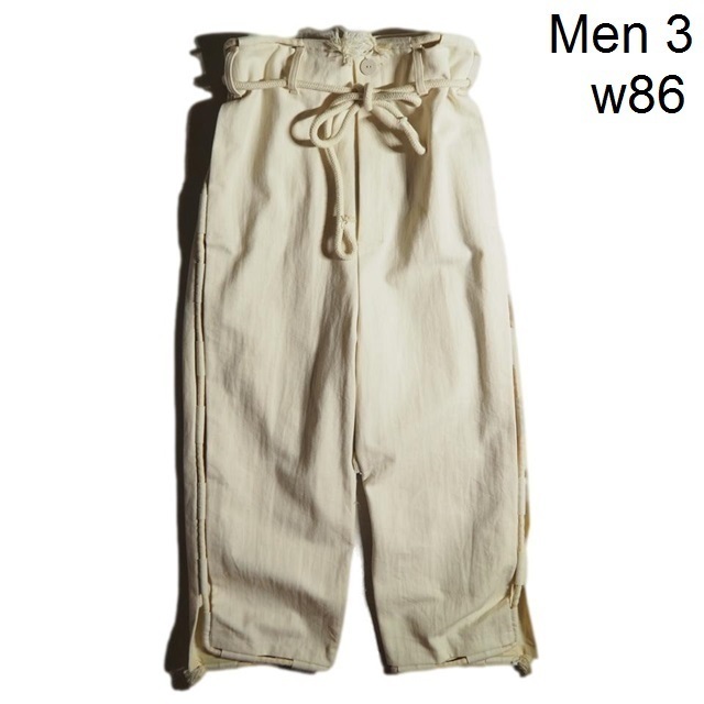 B1923P toogood トゥーグッド THE SCULPTOR TROUSER ROPE コットン ロープデザイン ワイドパンツ ...