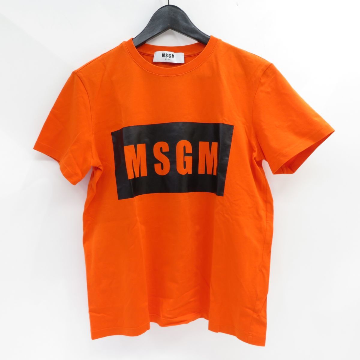 131s MSGM エムエスジーエム ロゴ プリント Tシャツ トップス 半袖 2442MDM195 Mサイズ オレンジ(文字、ロゴ)｜売買されたオークション情報、yahooの商品情報を ...