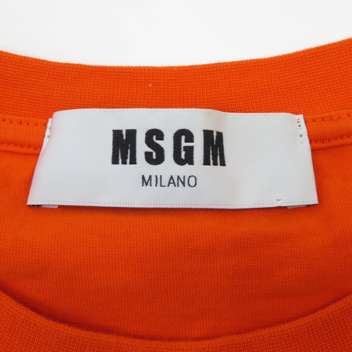 131s MSGM エムエスジーエム ロゴ プリント Tシャツ トップス 半袖 2442MDM195 Mサイズ オレンジ(文字、ロゴ)｜売買されたオークション情報、yahooの商品情報を ...