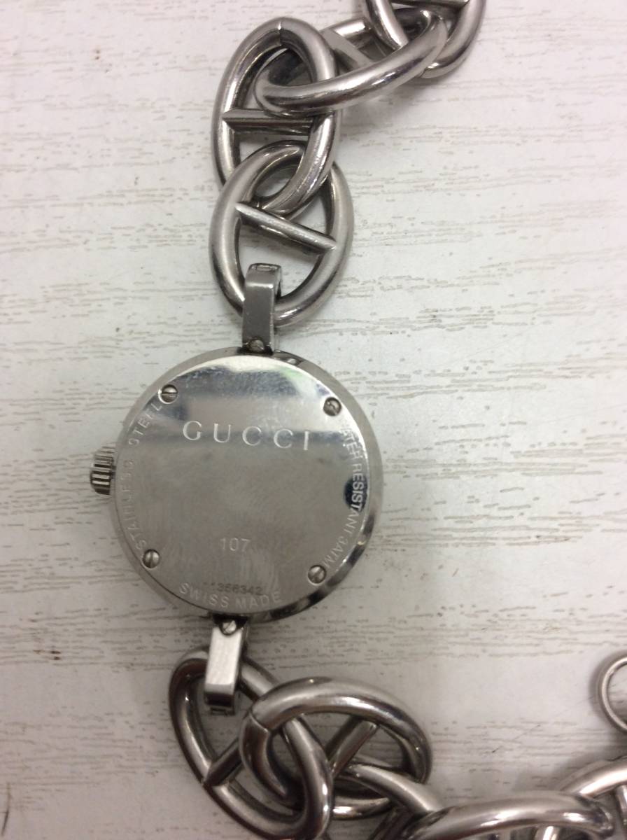 @ GUCCI グッチ 時計 レディース クォーツ 107 品 Gベゼル ブレスレット バングルウォッチ(女性用)｜売買されたオークション情報 ...