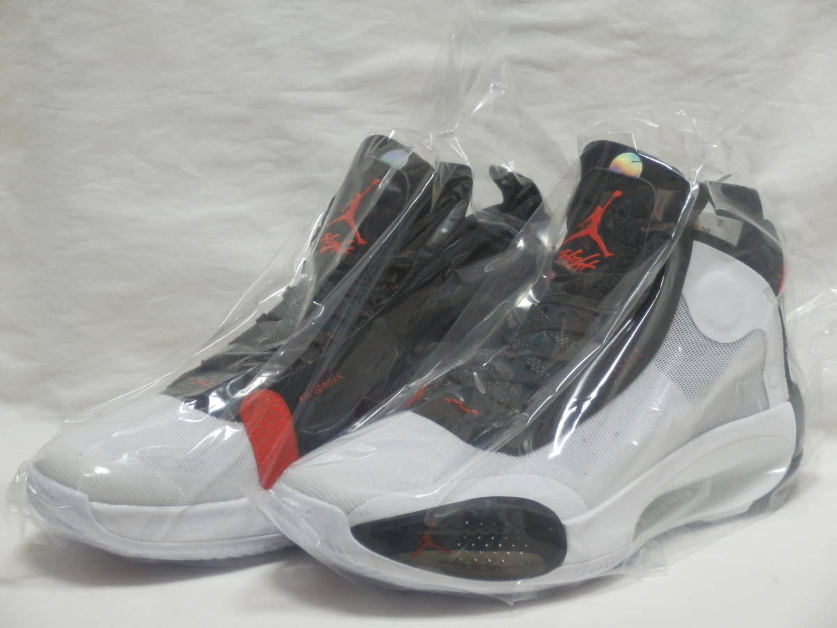 2019年製 AIR JORDAN XXXIV PF CHICAGO RUI HACHIMURA 白/黒/赤 US9 箱付 国内正規品 ...