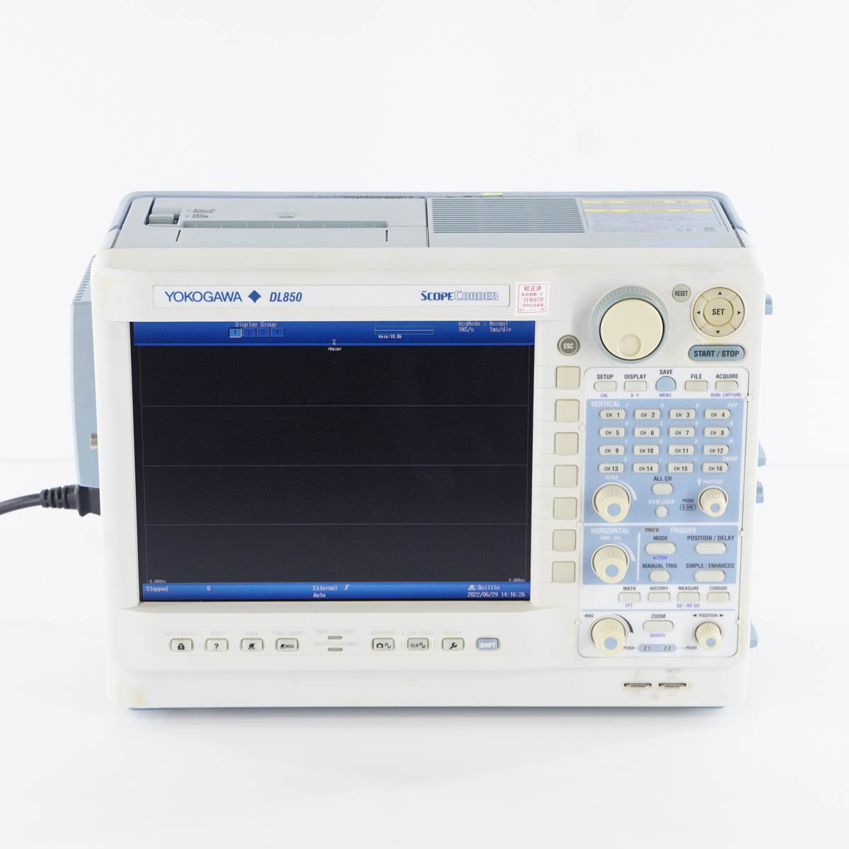 DW 8日保証 07/2020CAL YOKOGAWA DL850 DL850-M-HJ/B5/HD1/C20/P4 SCOPECORDER ...